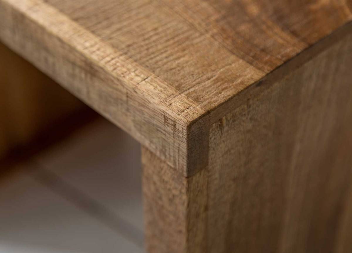 Lot 3 Tables Basses Emboîtables en Bois Massif