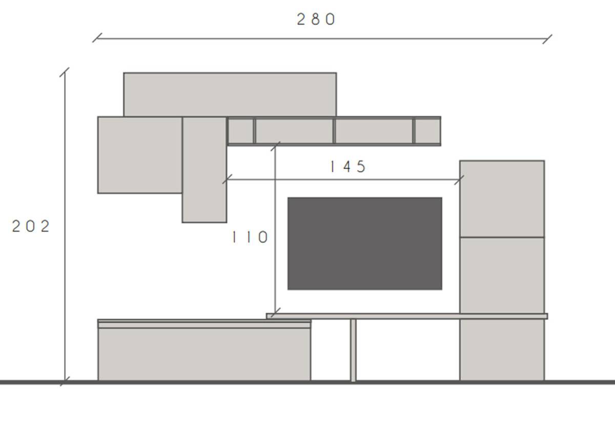 Ensemble TV Contemporain Mural