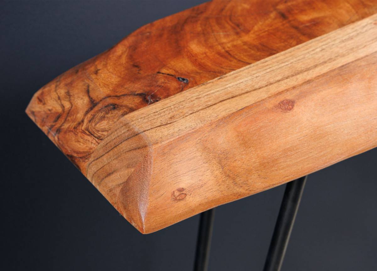 Console Originale Difforme en Bois Massif