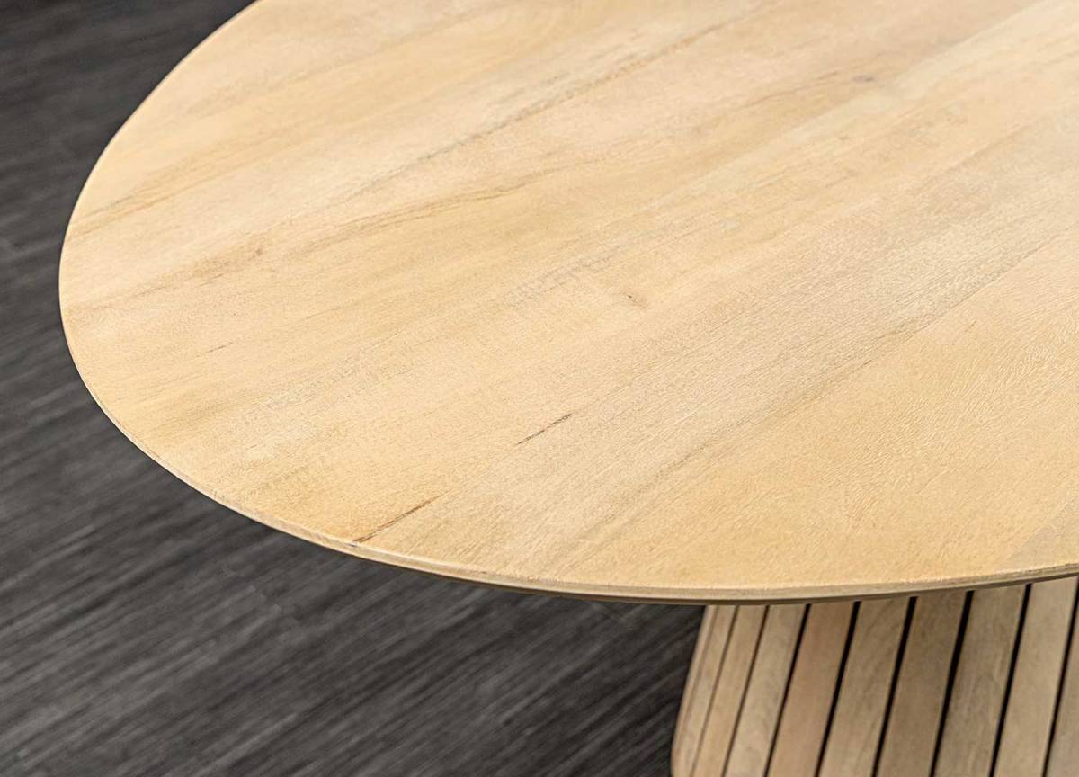 Table à Manger Ovale 220 cm - Manguier Blanchi