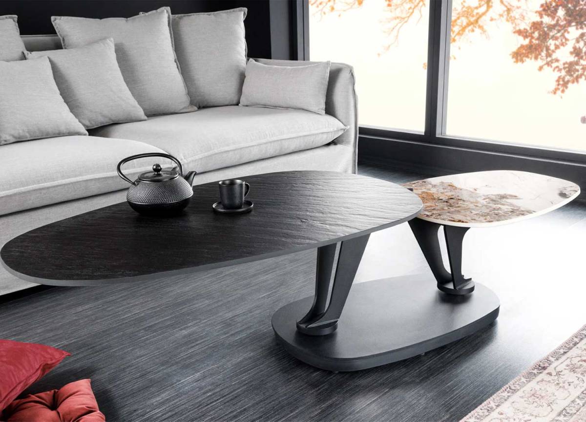 Table Basse Design Modulable en Céramique