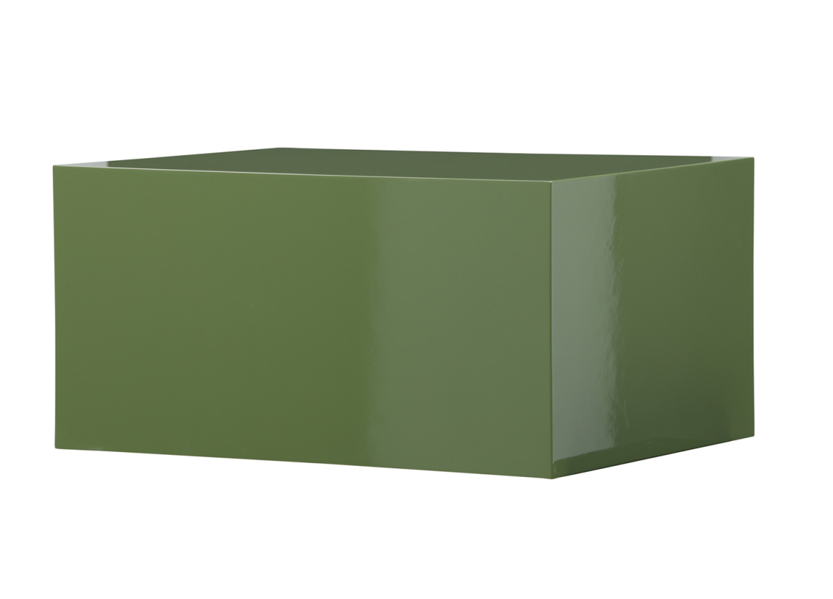 Table Basse Cube 80x60 cm Finition Vert Brillant