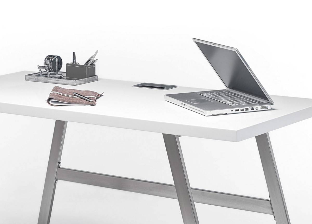 Table pour PC Portable Laqué Blanc Natalia